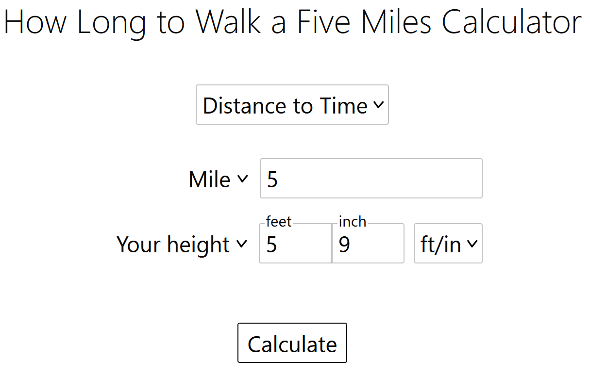 How Long Does it Take to Walk 5 Miles