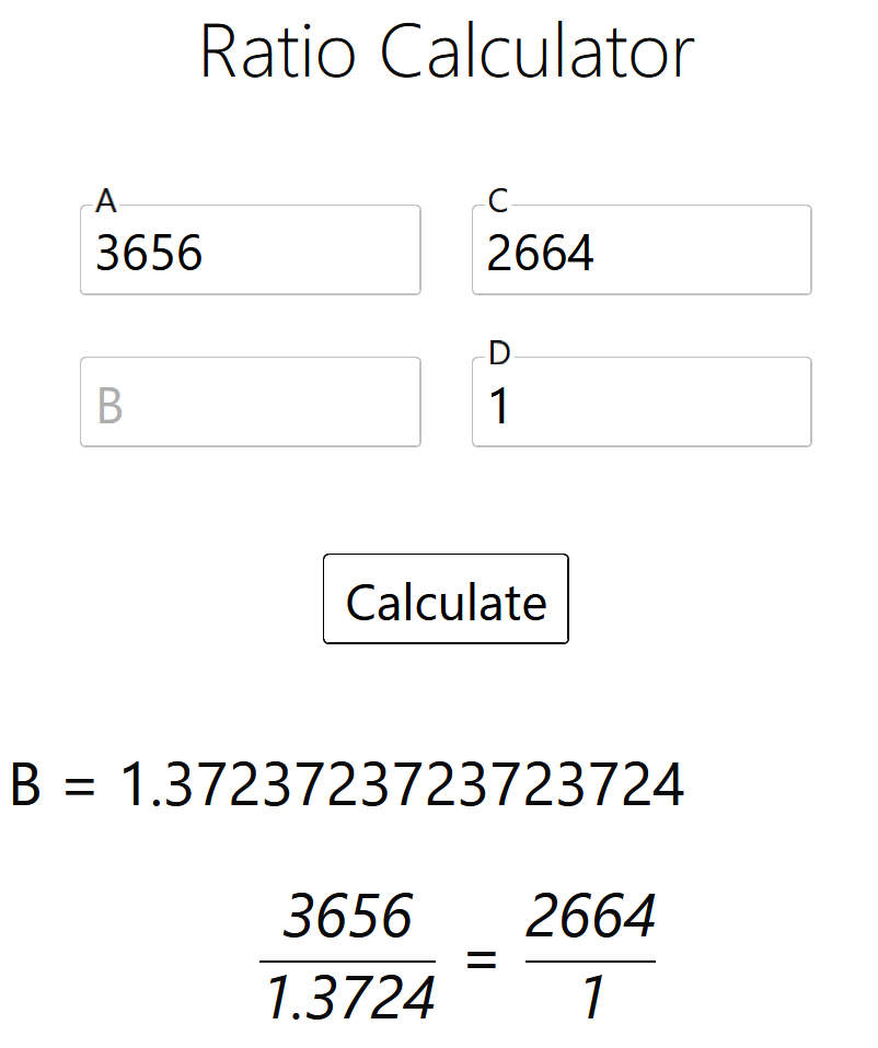 Proportion Calculator